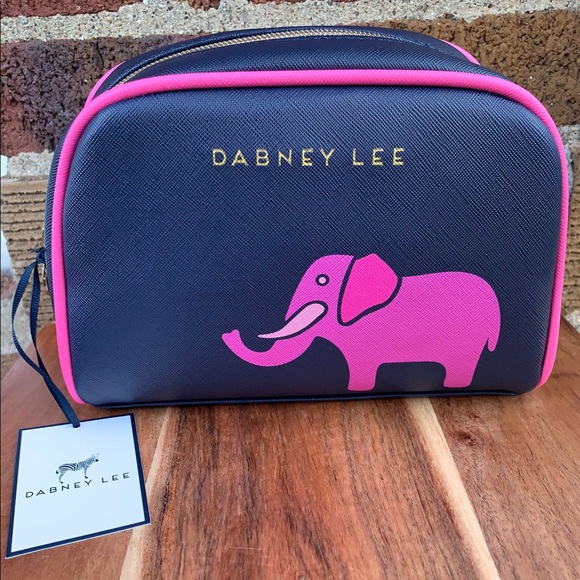 Dabney Lee | Bags | Dabney Lee Elephant Print Zip Cosmetic Makeup Bag ...